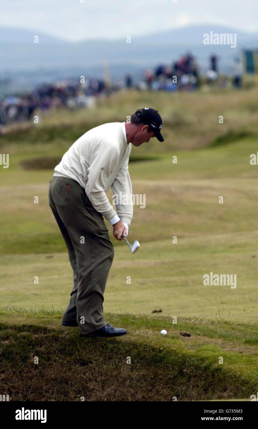 American Todd Hamilton in action during his final round at the 133rd ...