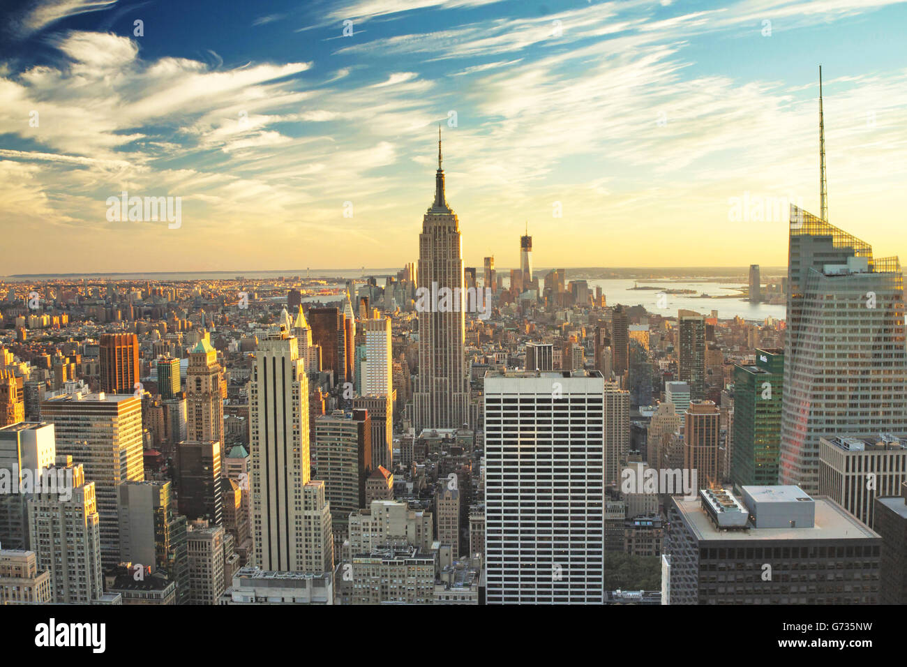 Manhattan before sunset (New York City, USA Stock Photo - Alamy