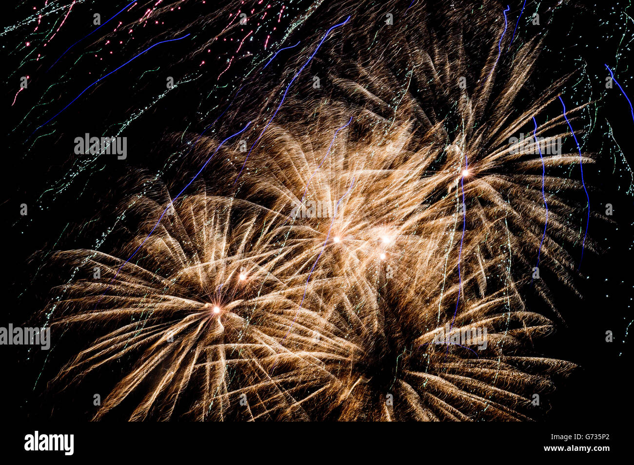 Brilliant fireworks light up hi-res stock photography and images - Alamy