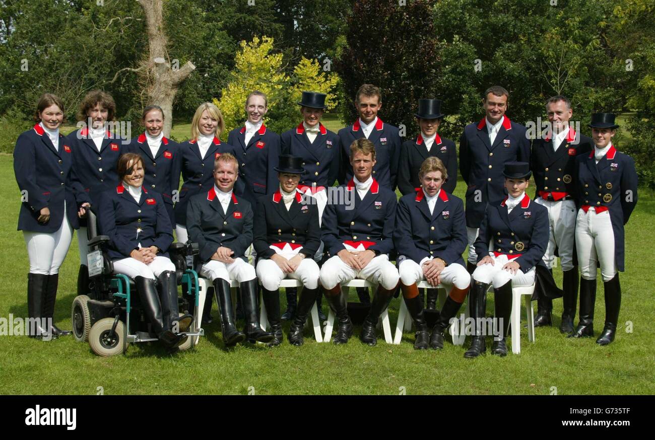 The Great Britain Olympic and Paralympic Equestrian teams pose for ...