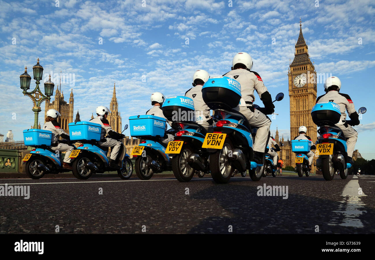 Relish launch - London Stock Photo - Alamy