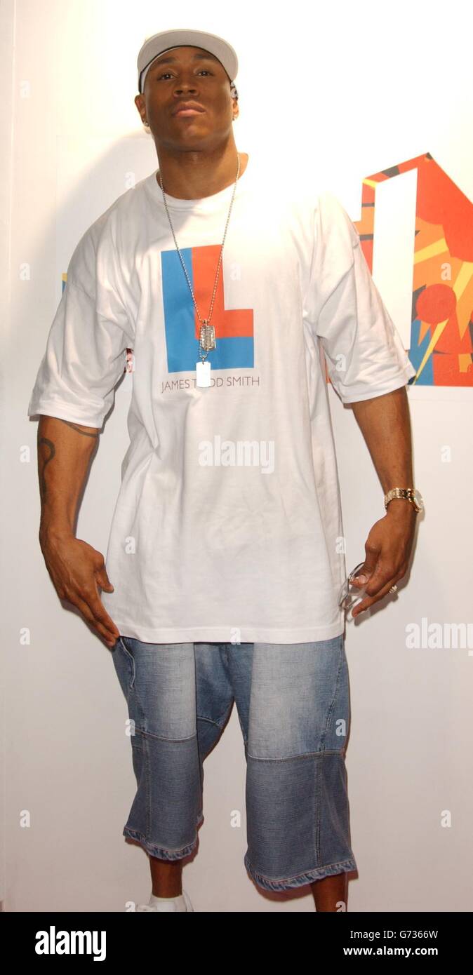 Hip hop artist LL Cool J during his guest appearance on MTV's TRL ...