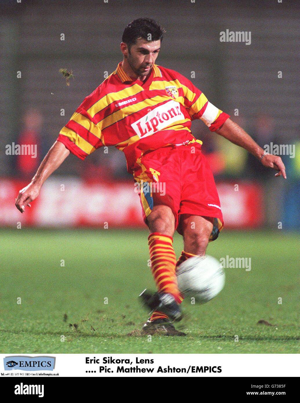 UEFA Cup Soccer - Lens v Lazio Stock Photo - Alamy