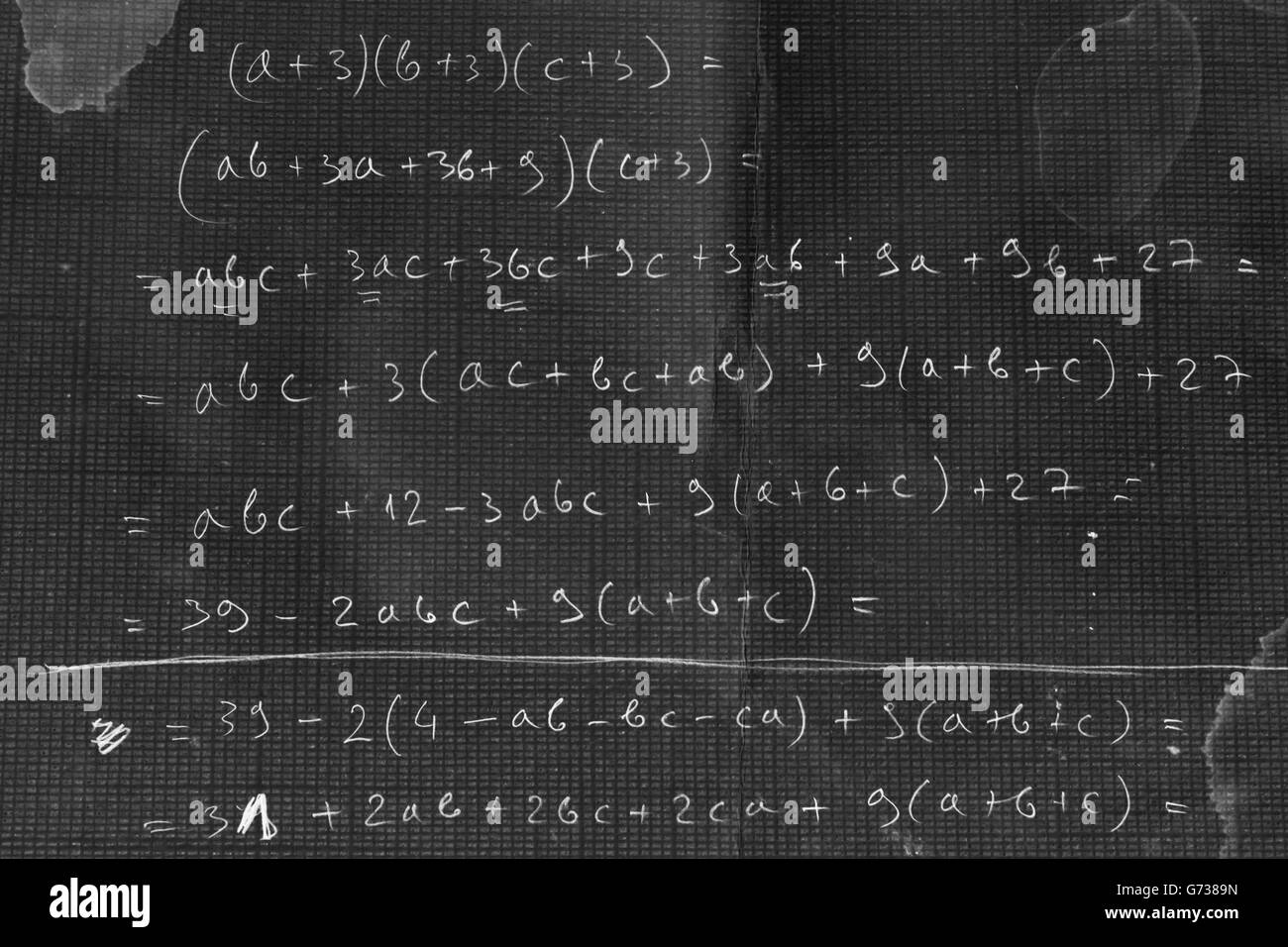 Polynomial equation hi-res stock photography and images - Alamy