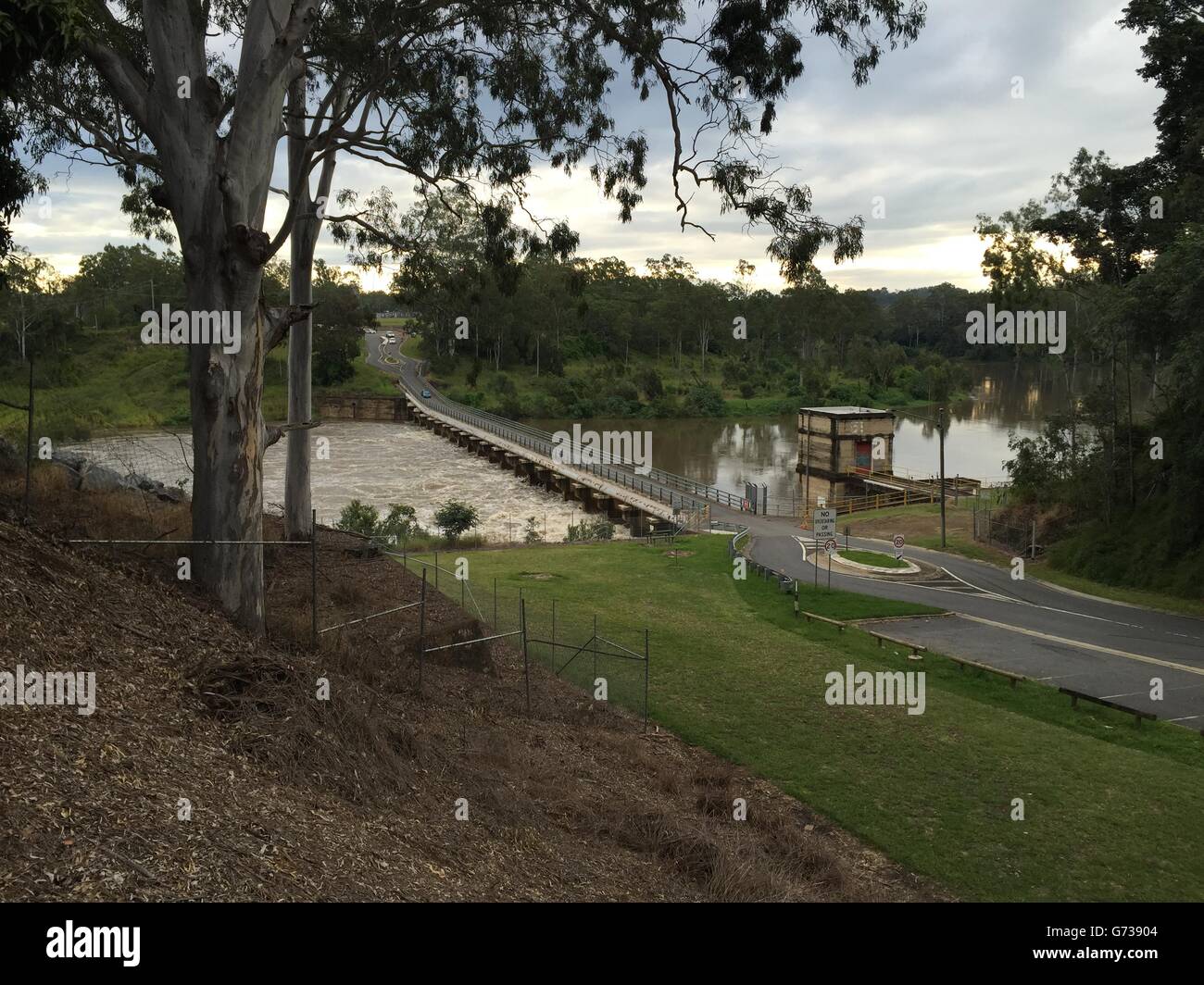 Allawah Road Bridge with Increased River Level Stock Photo - Alamy