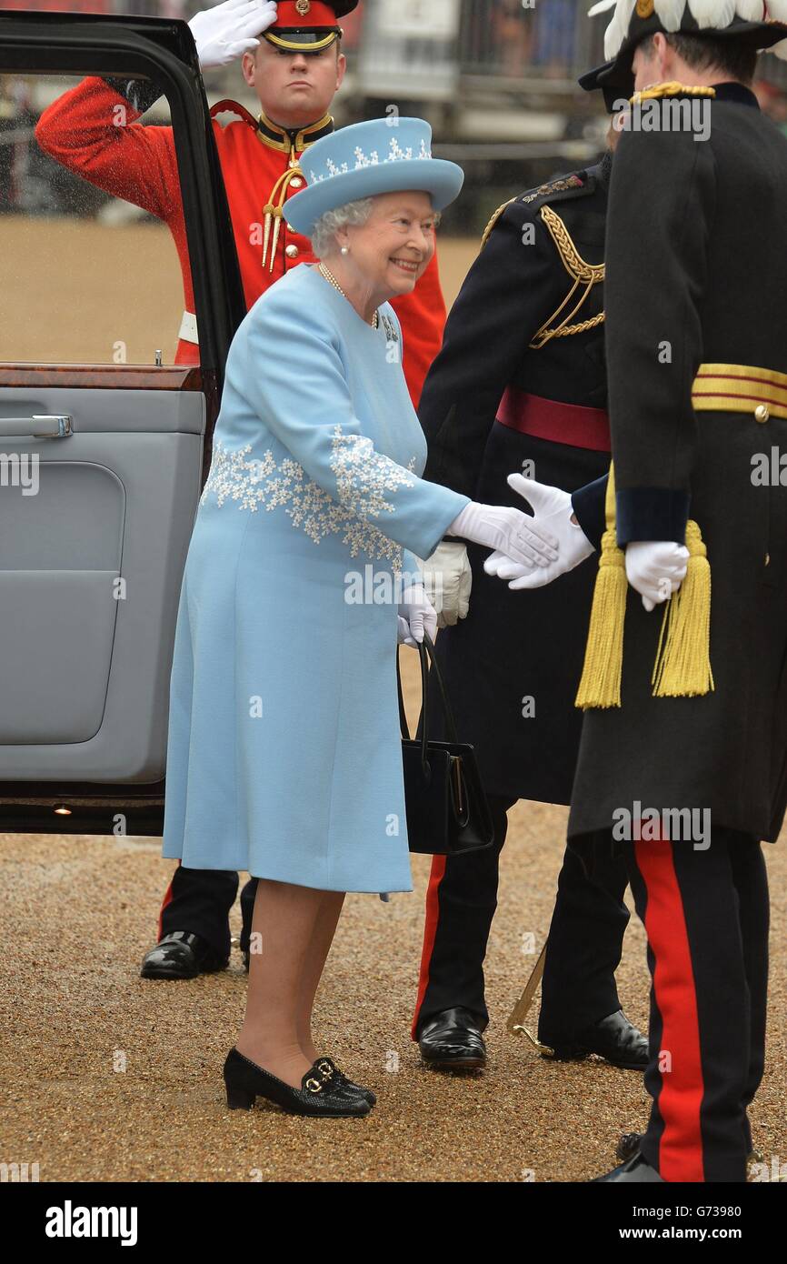 Household Cavalry presented with new standards Stock Photo - Alamy