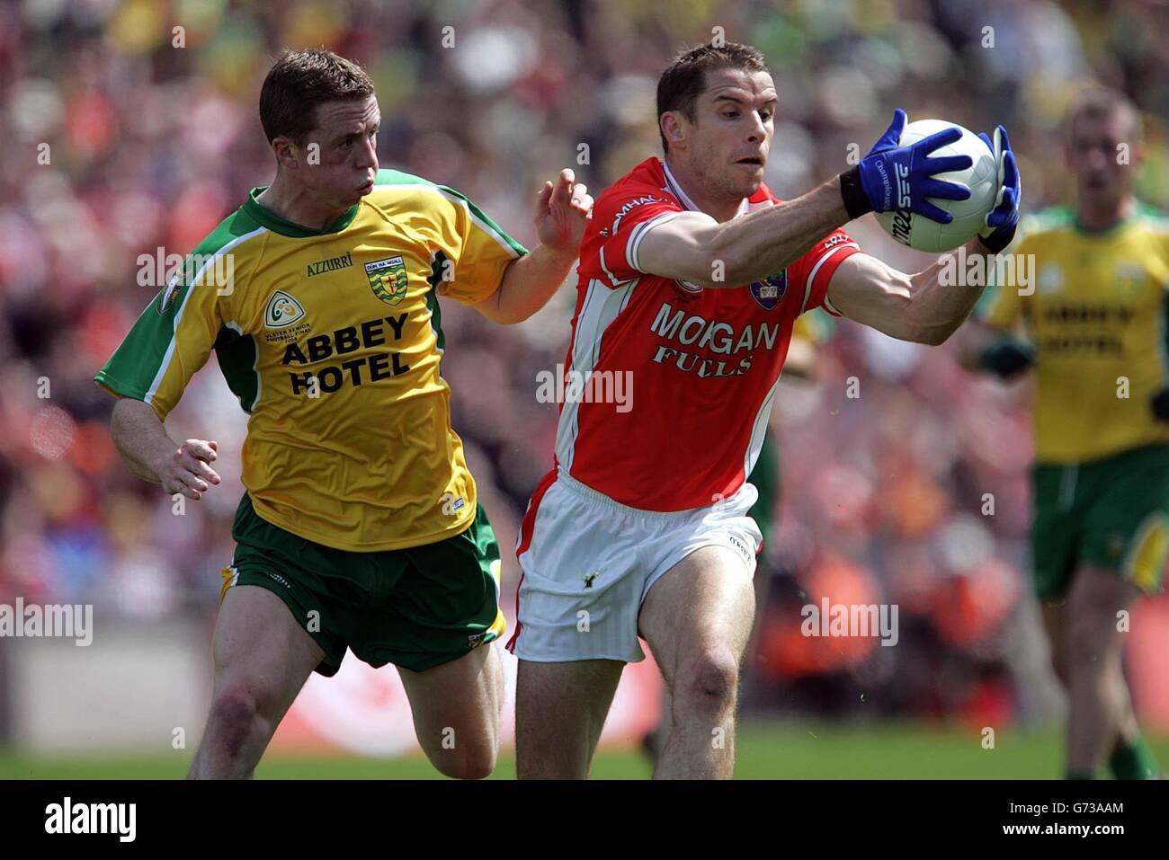 Sport gaelic football action paul mcgrane stephen mcdermott hi-res stock photography and images ...