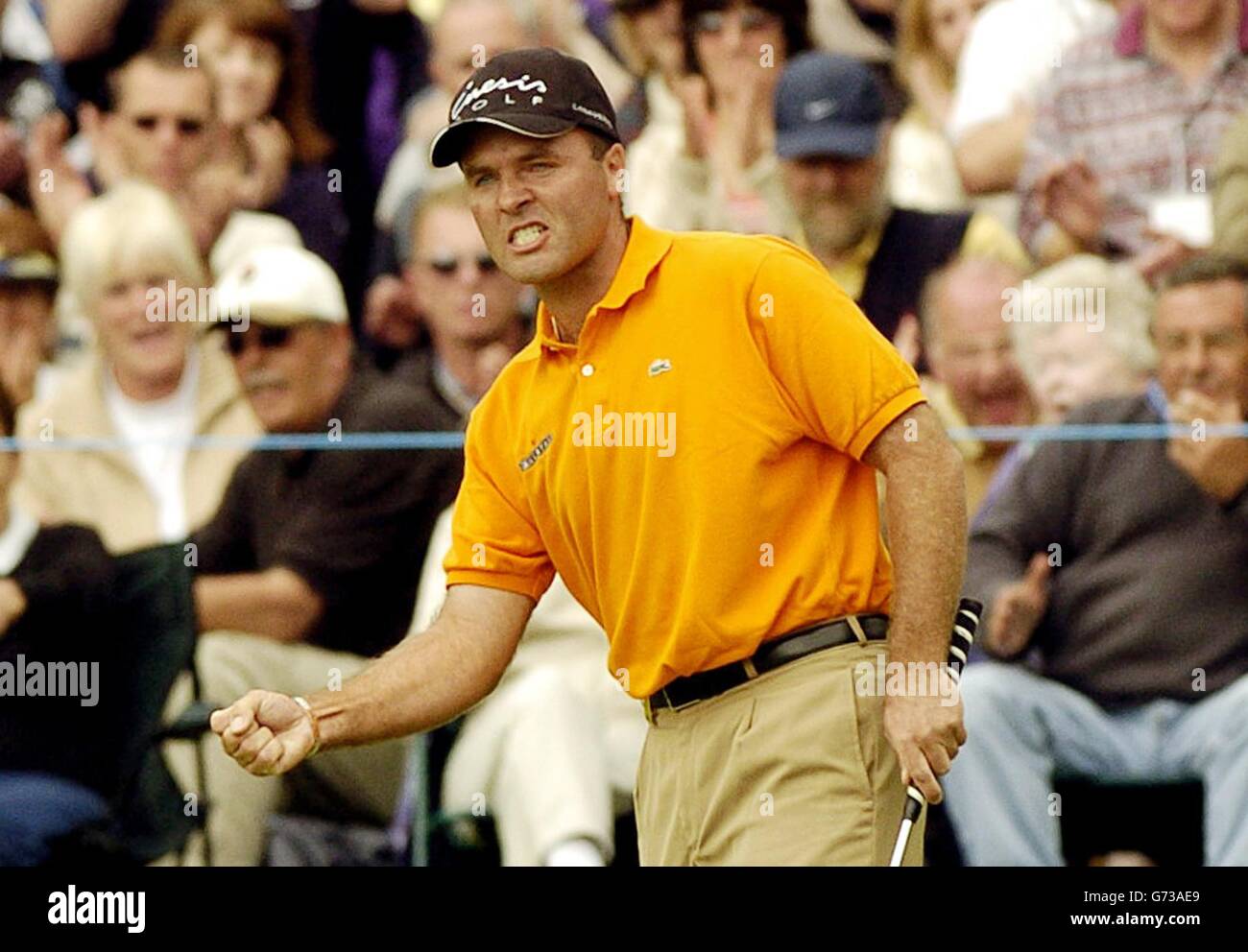 Golf celebrating thomas levet hi-res stock photography and images - Alamy