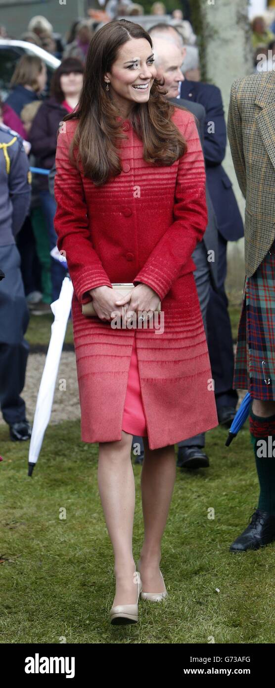 The Duchess of Cambridge attends Forteviot fete in Forteviot, Scotland ...
