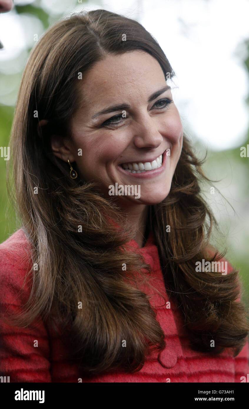 The Duchess of Cambridge attends Forteviot fete in Forteviot, Scotland ...