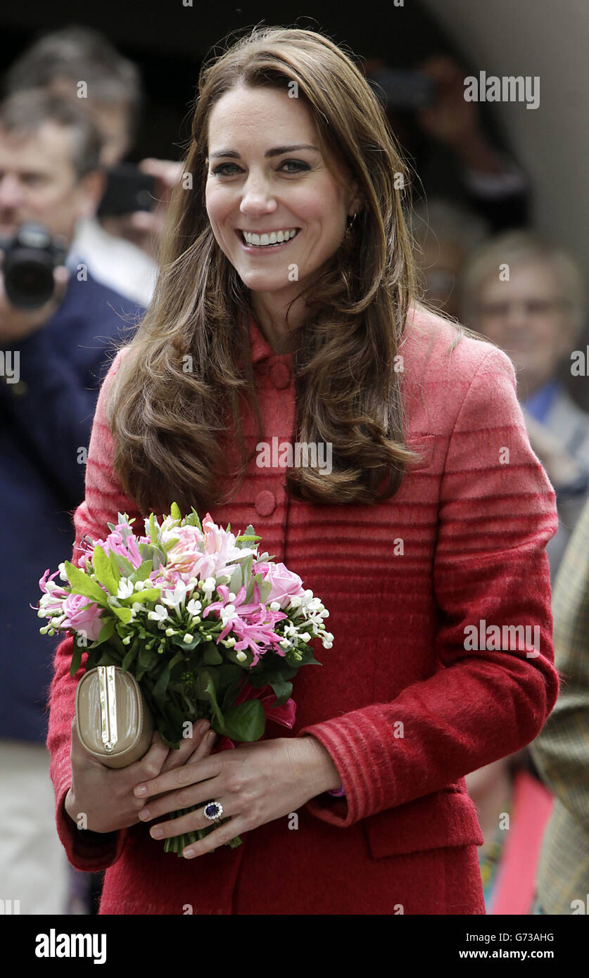 The Duchess of Cambridge attends Forteviot fete in Forteviot, Scotland ...