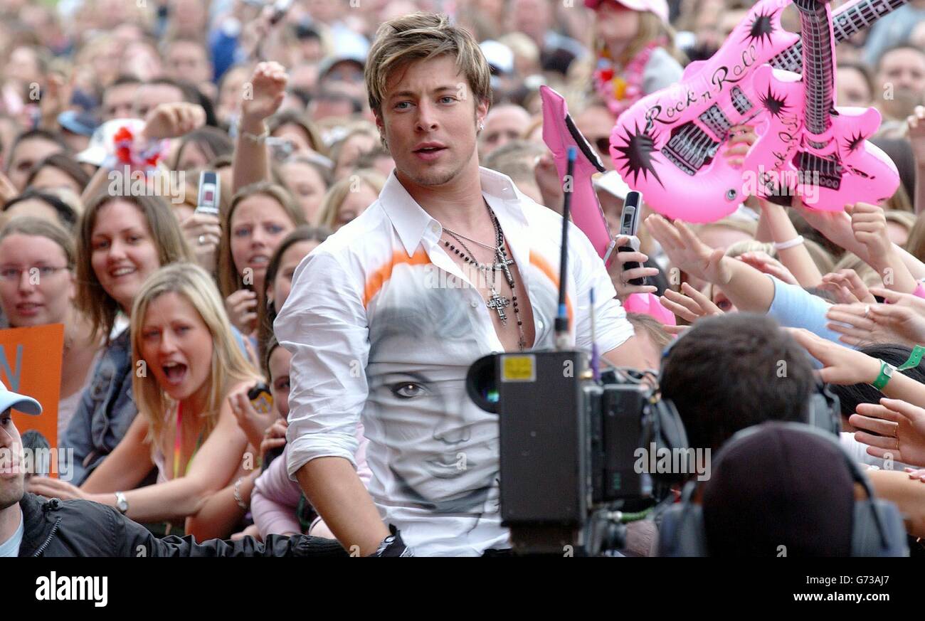 Duncan James - Party in the Park Stock Photo - Alamy