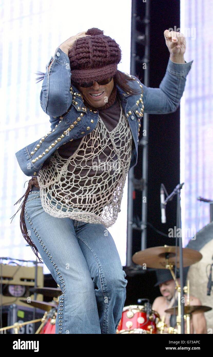 Lenny Kravitz Party in the Park Stock Photo - Alamy