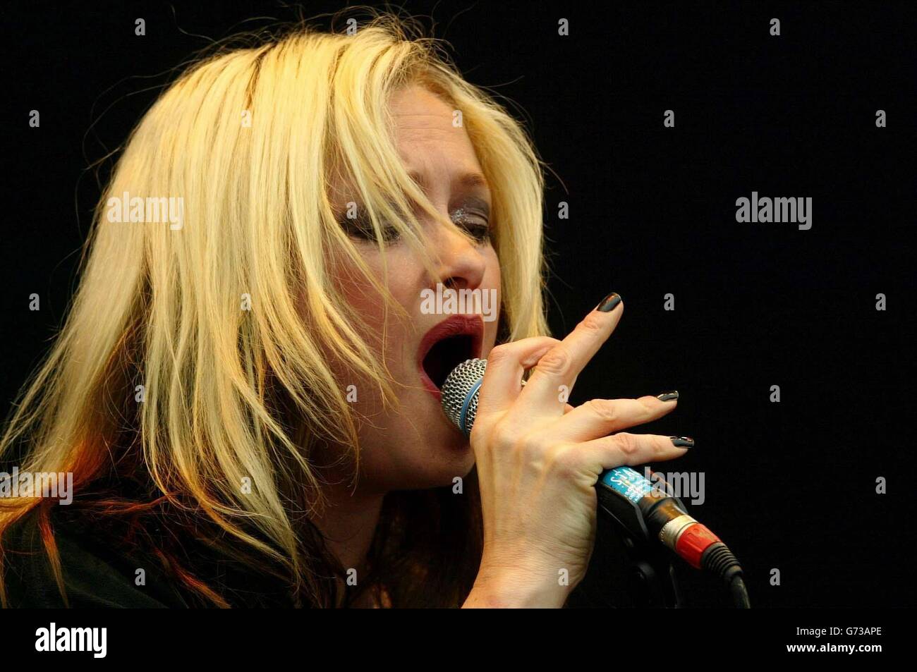Celebrity music singing performing alison goldfrapp hi-res stock ...