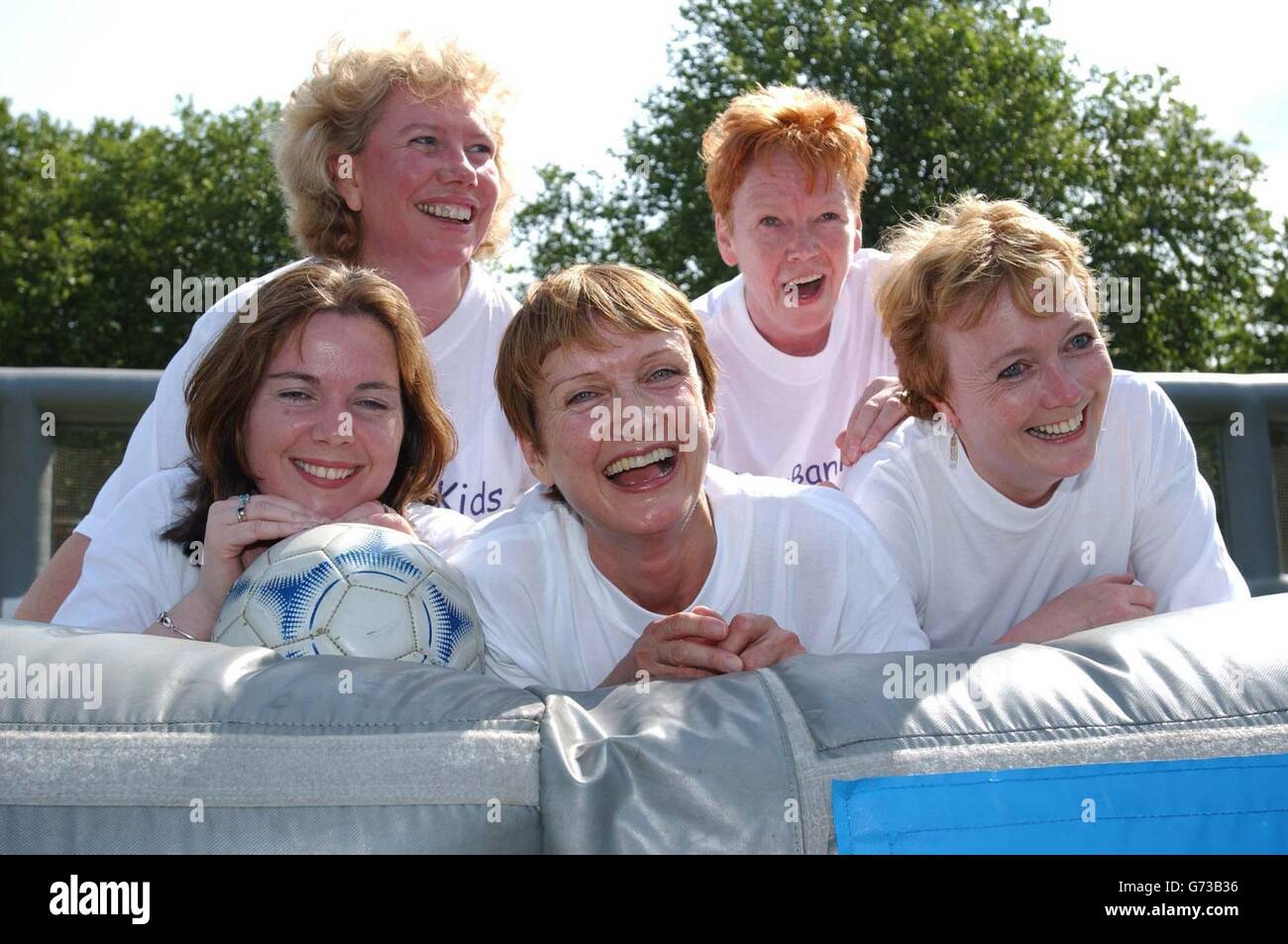 Female MP's five a side football match Stock Photo - Alamy