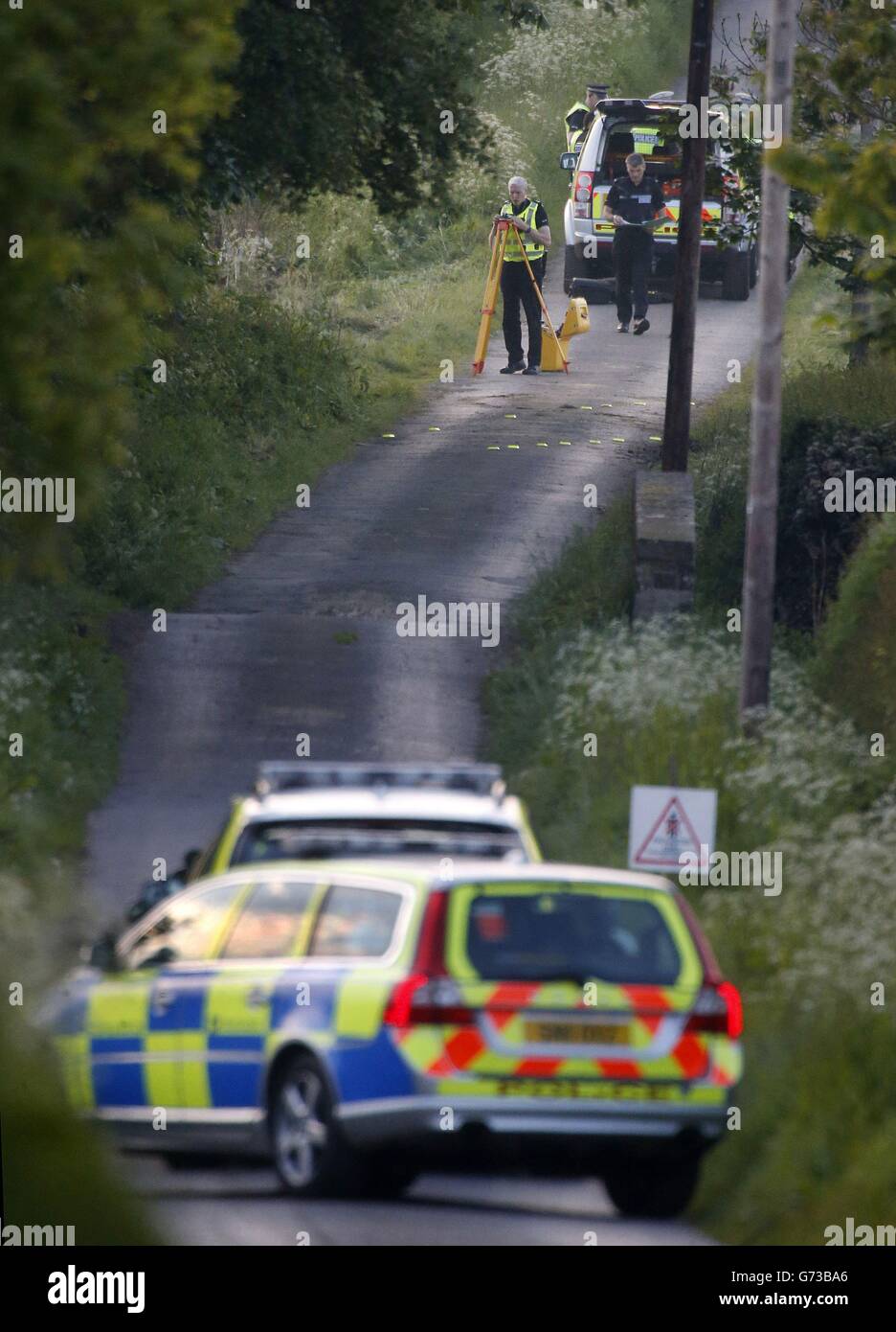 Jim Clark Rally crash Stock Photo - Alamy
