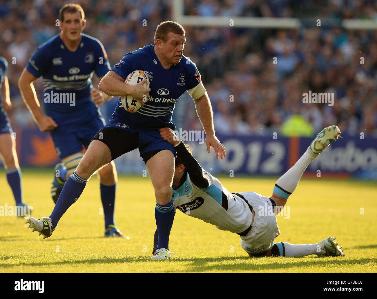 Leinster's Sean Cronin and Glasgow Warrior's Peter Murchie during the ... Leinster's Sean Cronin and Glasgow Warrior's Peter Murchie during the ...