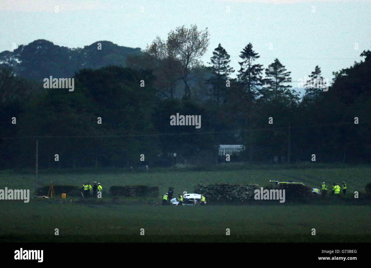 Jim Clark Rally crash Stock Photo - Alamy