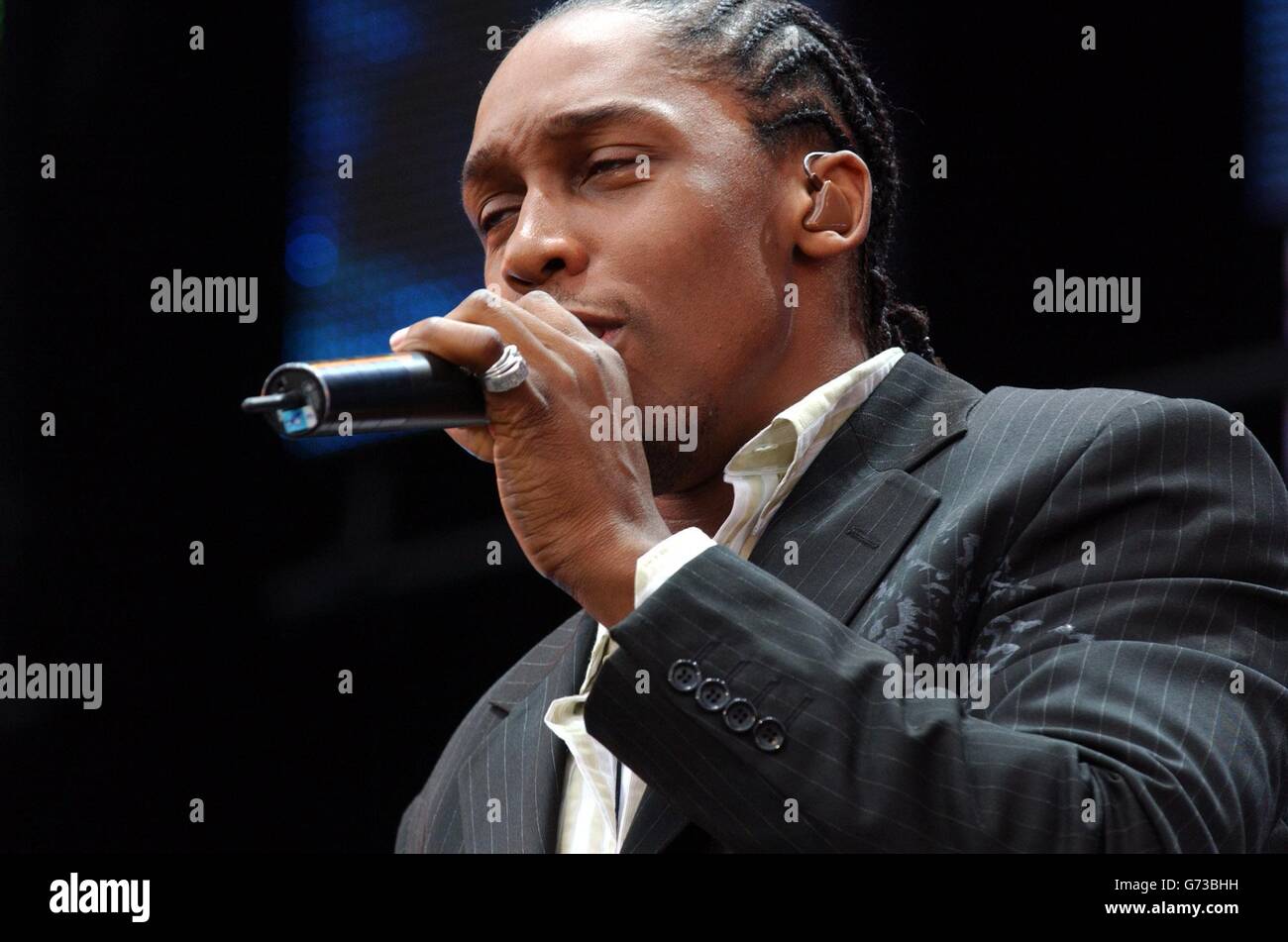 Lemar performs onstage during the Capital Radio Party In The Park ...