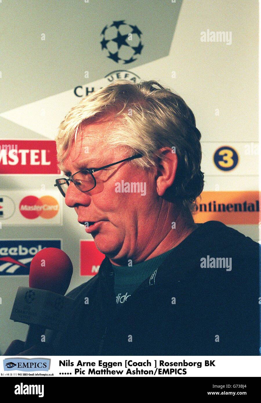 Soccer - UEFA Champions League - Rosenborg BK v AC Milan Stock Photo ...