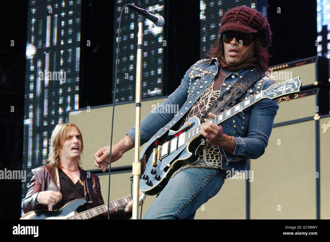 Lenny Kravitz Party In The Park concert Stock Photo - Alamy