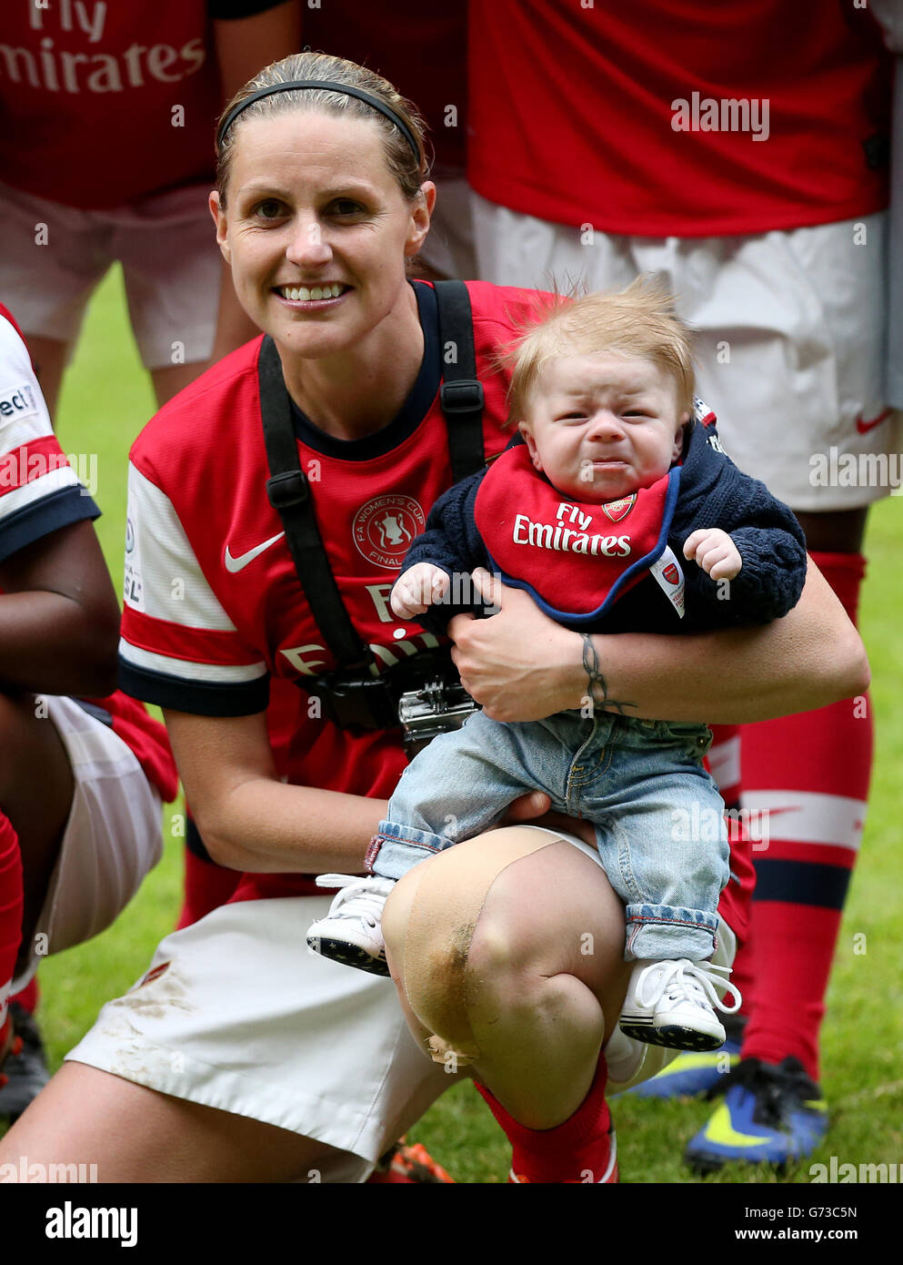 Kelly Smith of Arsenal Ladies celebrates after winning the FA Cup Stock ...