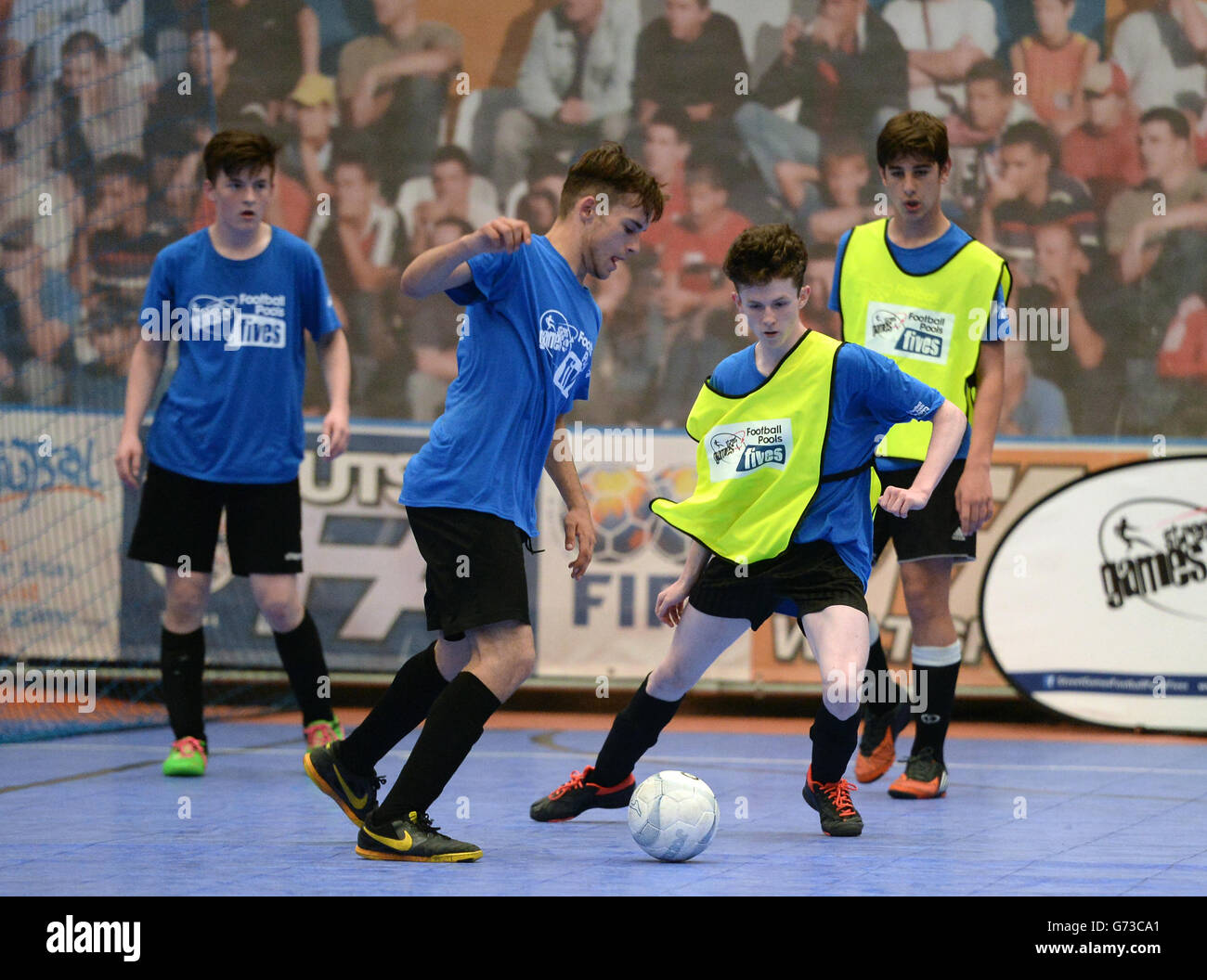 Sport - StreetGames Football Pools Fives - Swindon. General action at ...