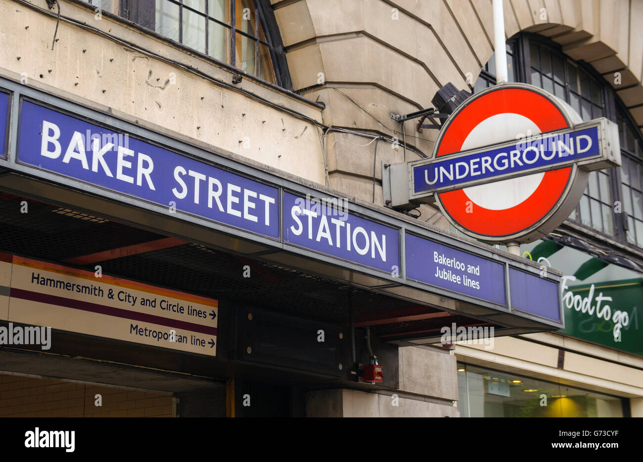 General view baker street underground station hi-res stock photography ...