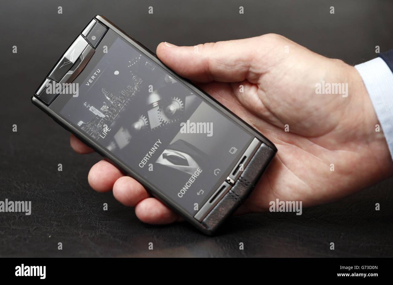 Vertu luxury phone launch Stock Photo - Alamy