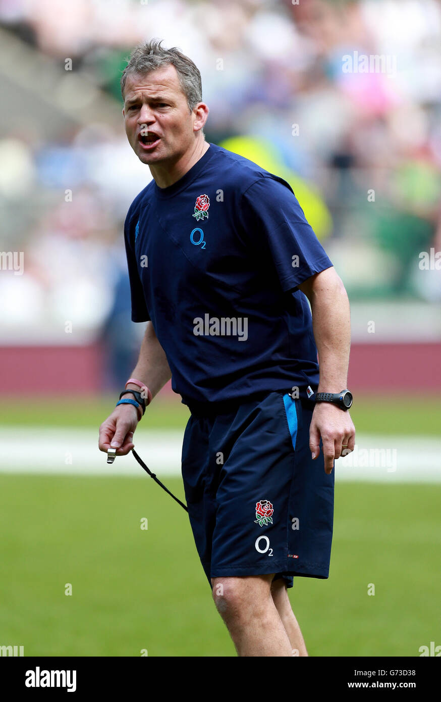 Coach Jon Callard during the International Friendly match at Twickenham ...