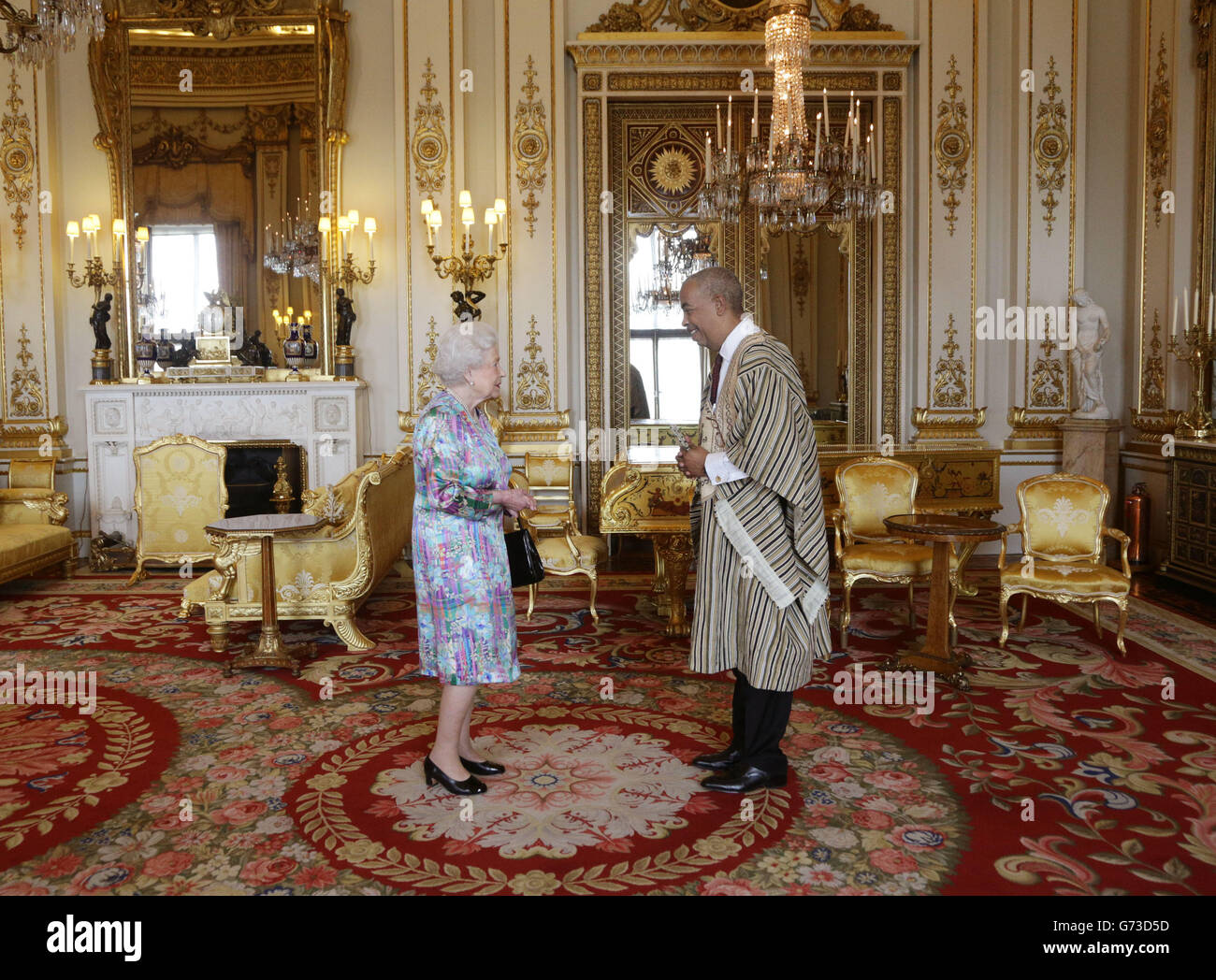 His Excellency Mr Rudolf von Ballmoos of Liberia during an audience ...