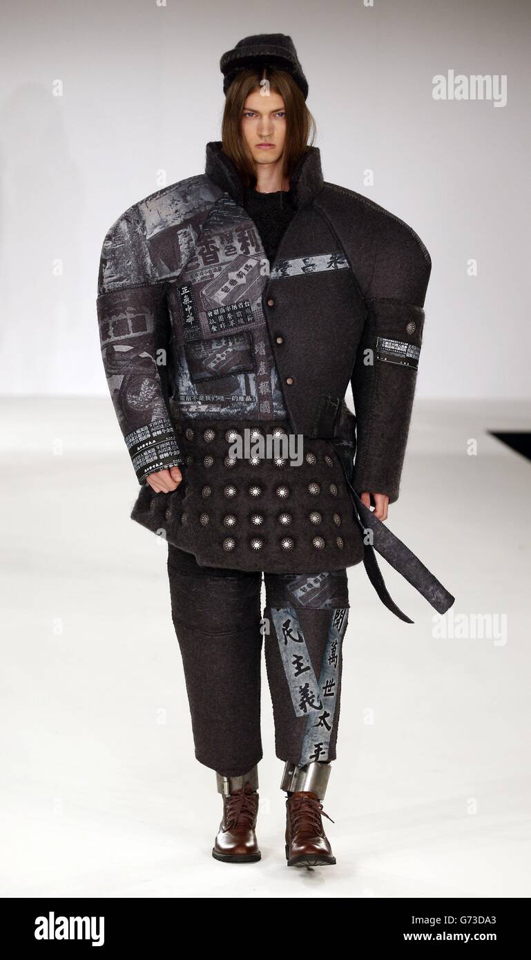 Models appear on the catwalk during the Graduate Fashion Week ...