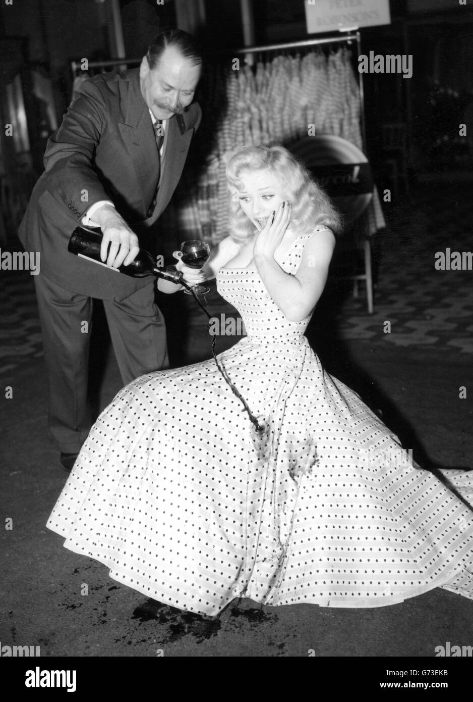 Fashion - Fabric Demonstration - Oxford Circus, London Stock Photo - Alamy