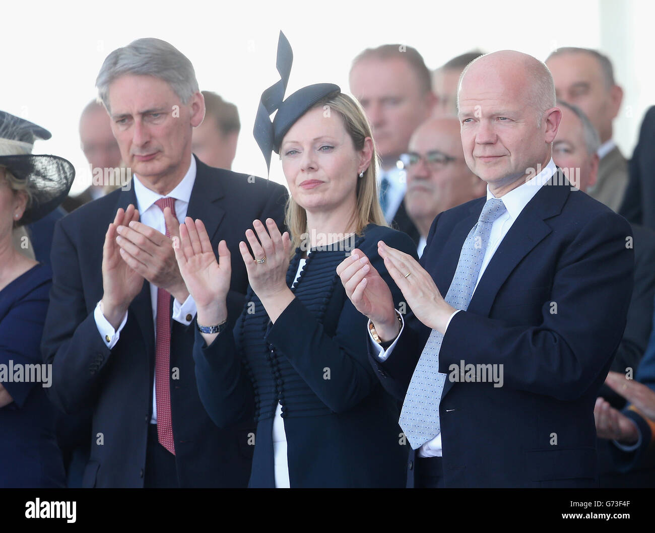 (Left - right) Defence Secretary Philip Hammond, Ffion Hague and ...