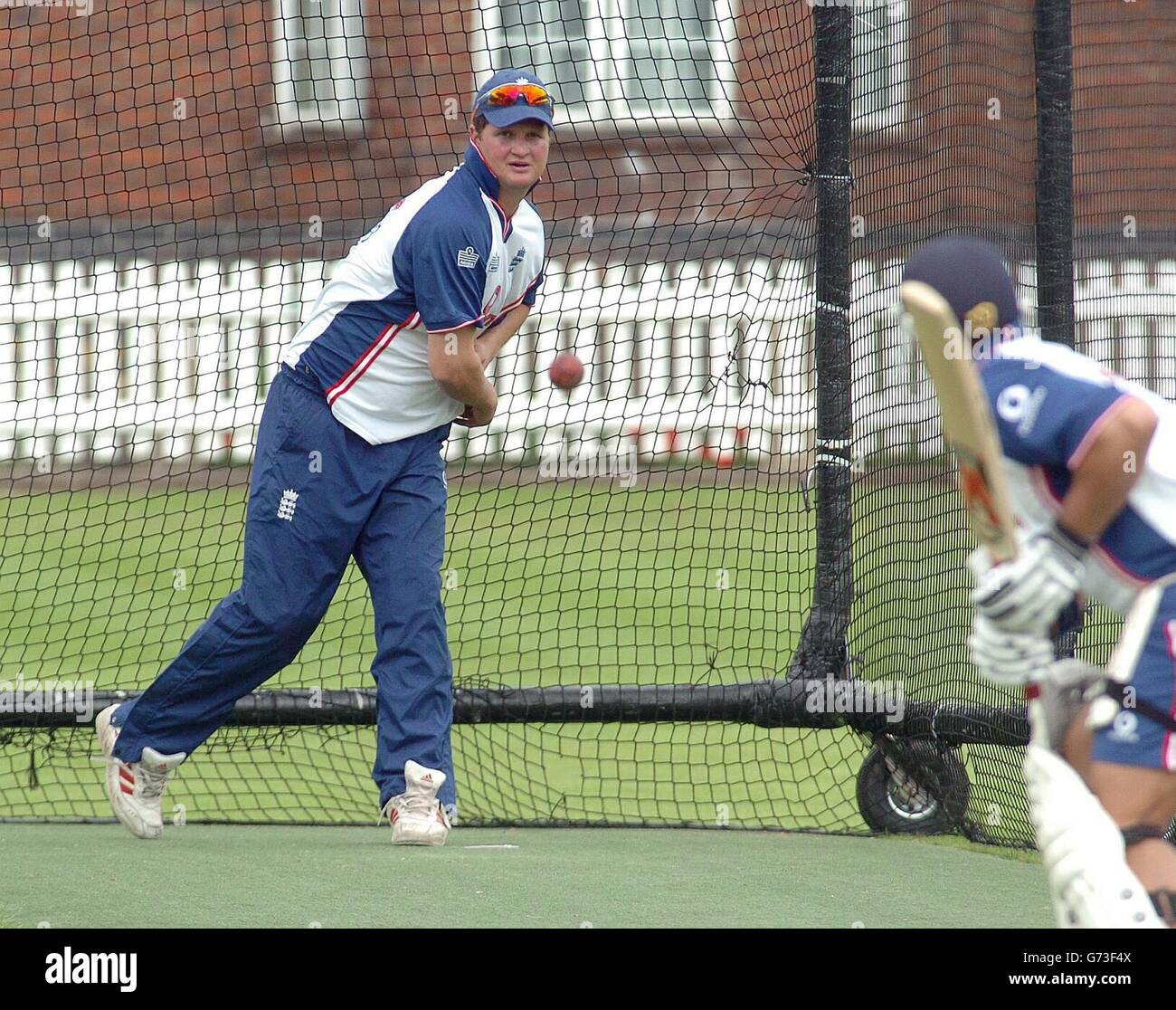 Robert key during fielding practice at lords hi-res stock photography ...