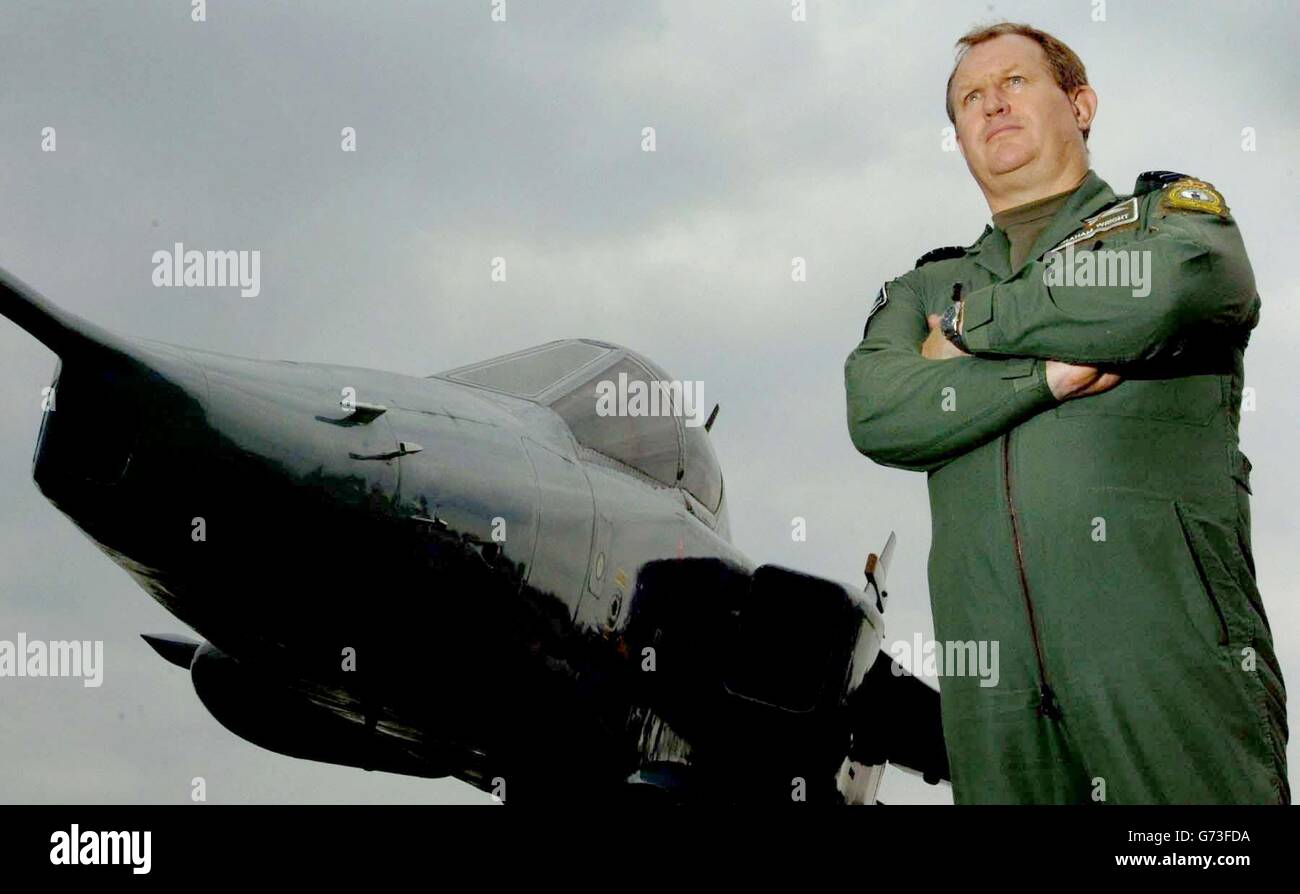 Graham Wright RAF Coltishall Defence cuts Stock Photo - Alamy