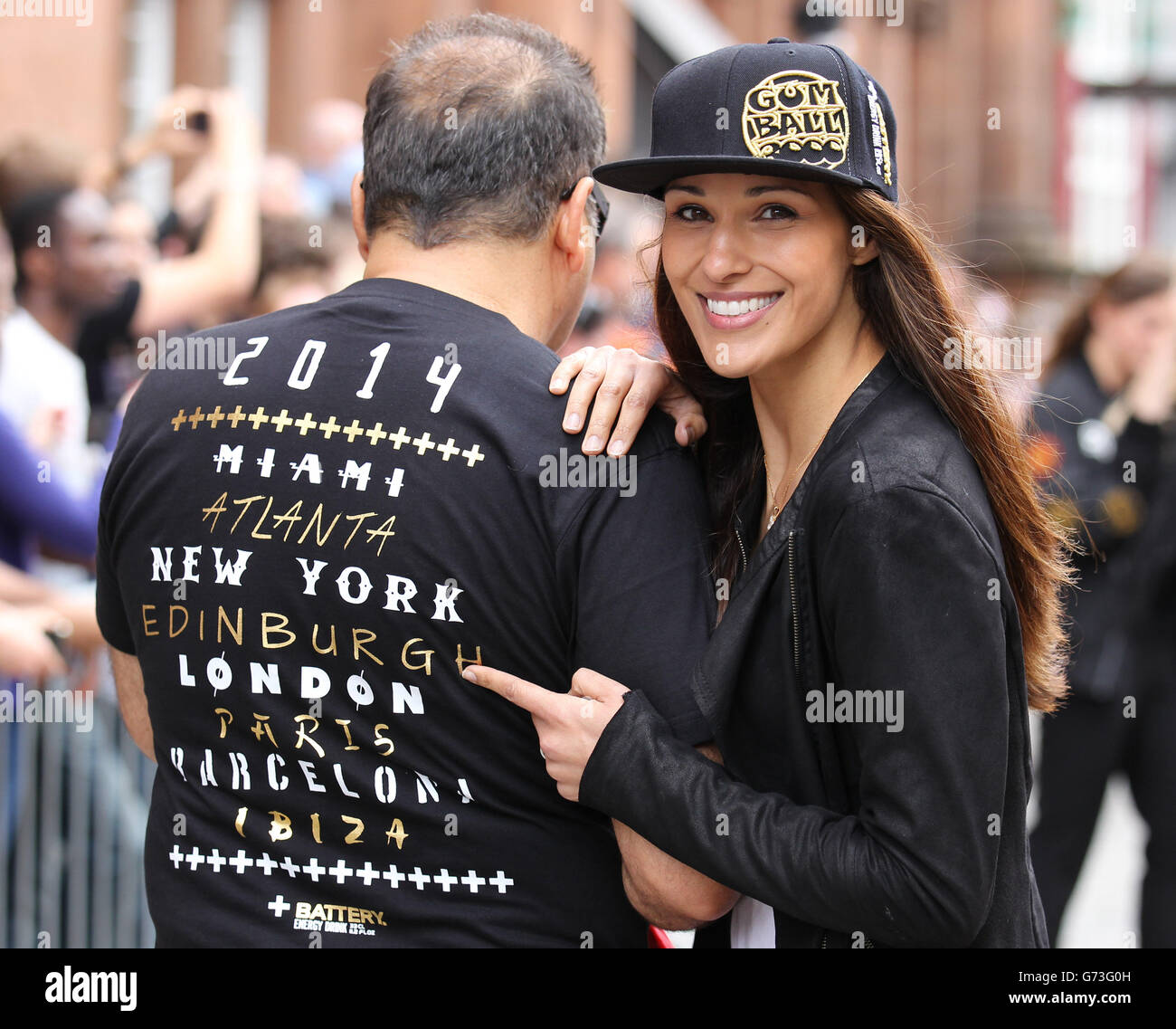 Former Miss Scotland Nicola Wood attends a photocall as supercars ...