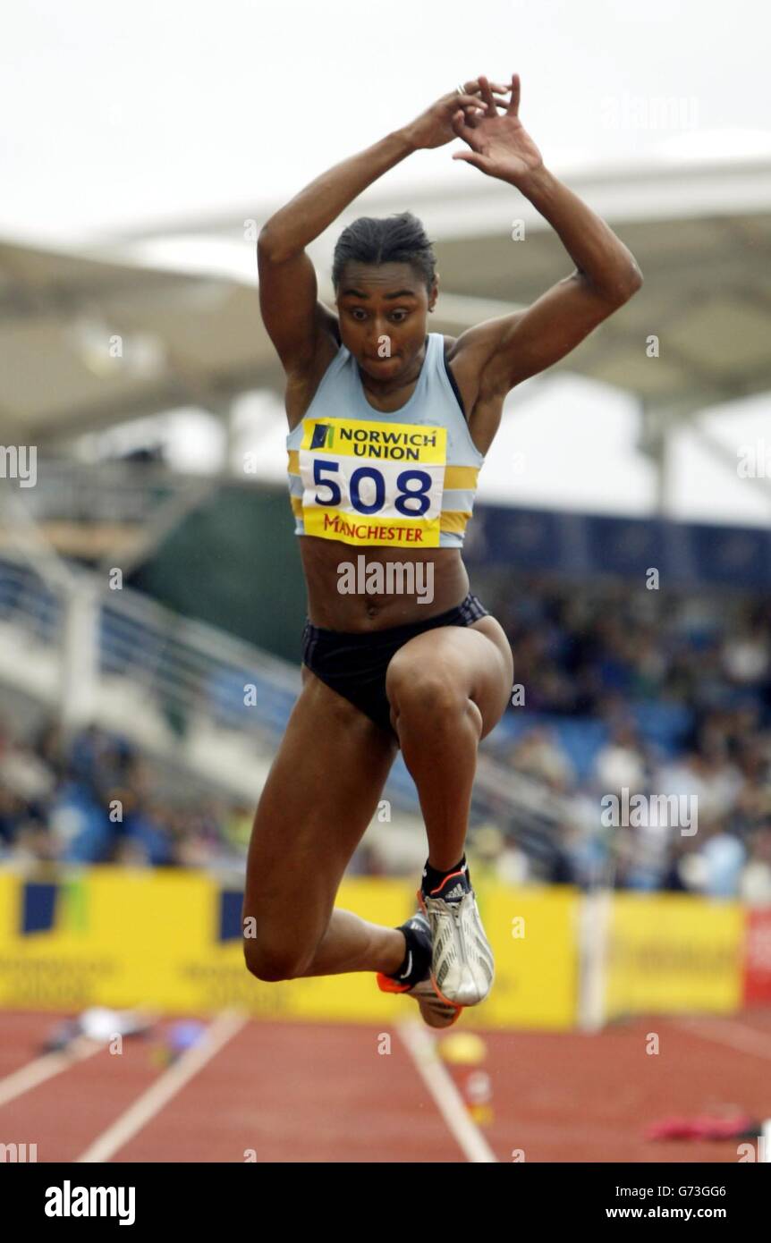 Michelle Griffith Norwich Union Olympic trials Stock Photo - Alamy