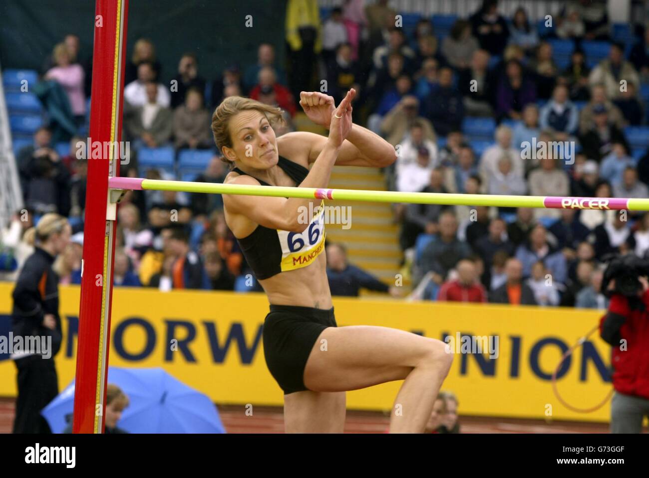 Kelly Sotherton Norwich Union Olympic trials Stock Photo - Alamy
