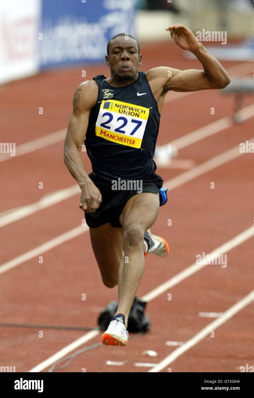 Johnathan Moore Norwich Union Olympic trials Stock Photo - Alamy