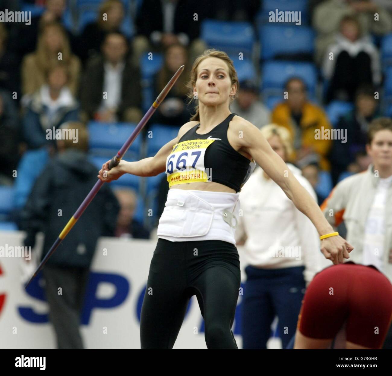 Kelly Sotherton Norwich Union Olympic trials Stock Photo - Alamy
