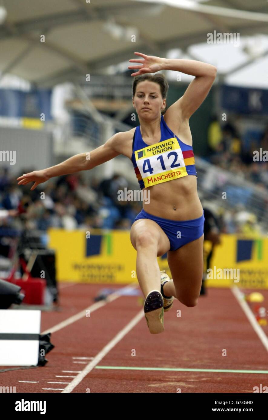 Helen Baker Norwich Union Olympic trials Stock Photo - Alamy