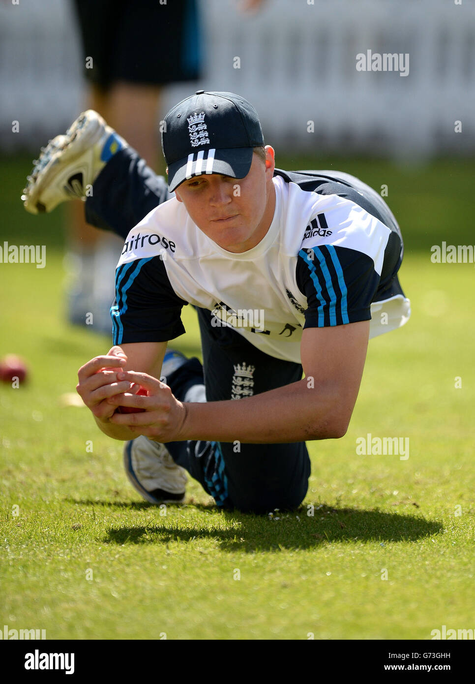 England's Gary Ballance during a nets session at Lords Cricket Ground ...