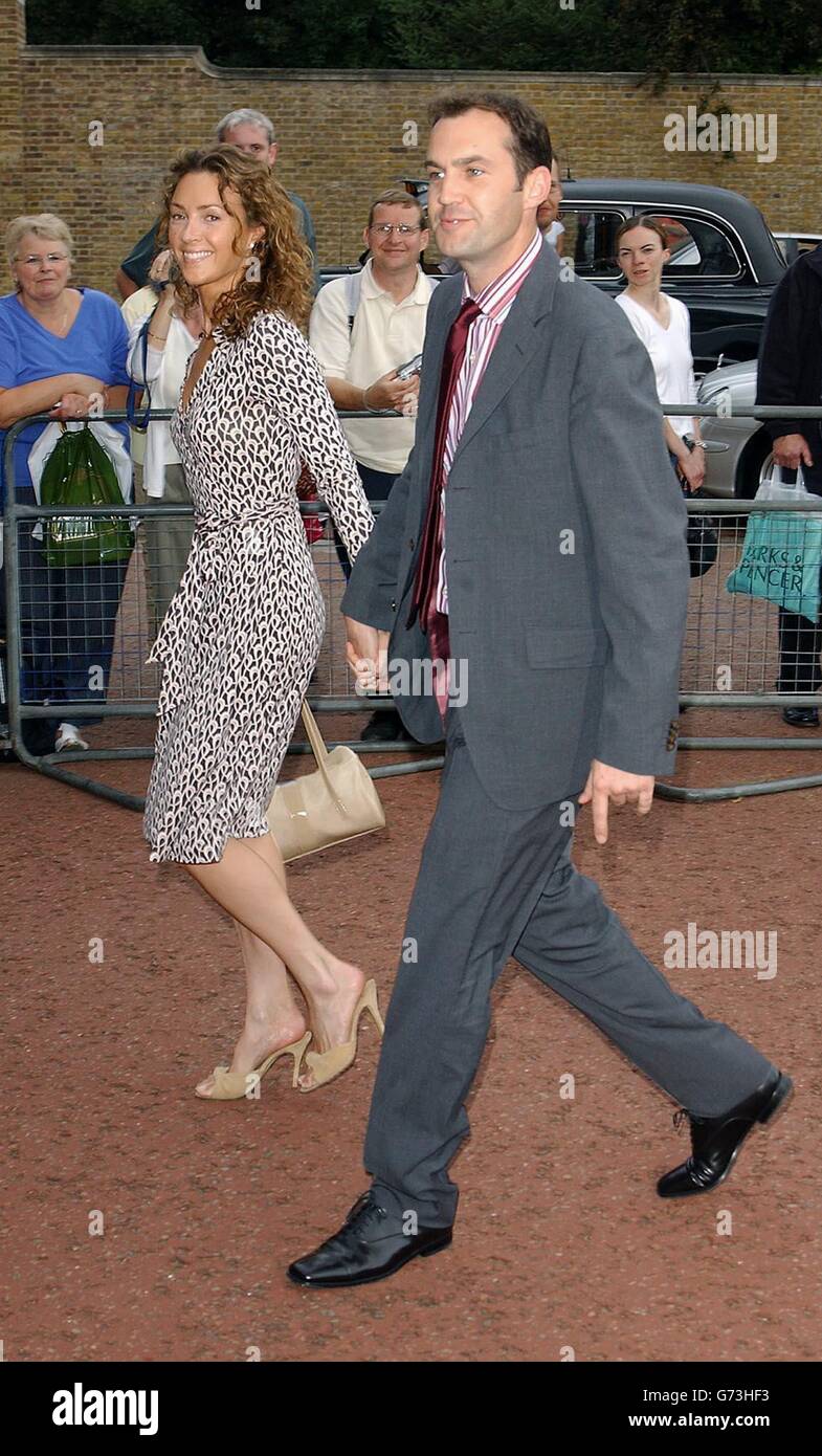 TV and radio presenter Johnny Vaughan and his wife Antonia arrive for ...