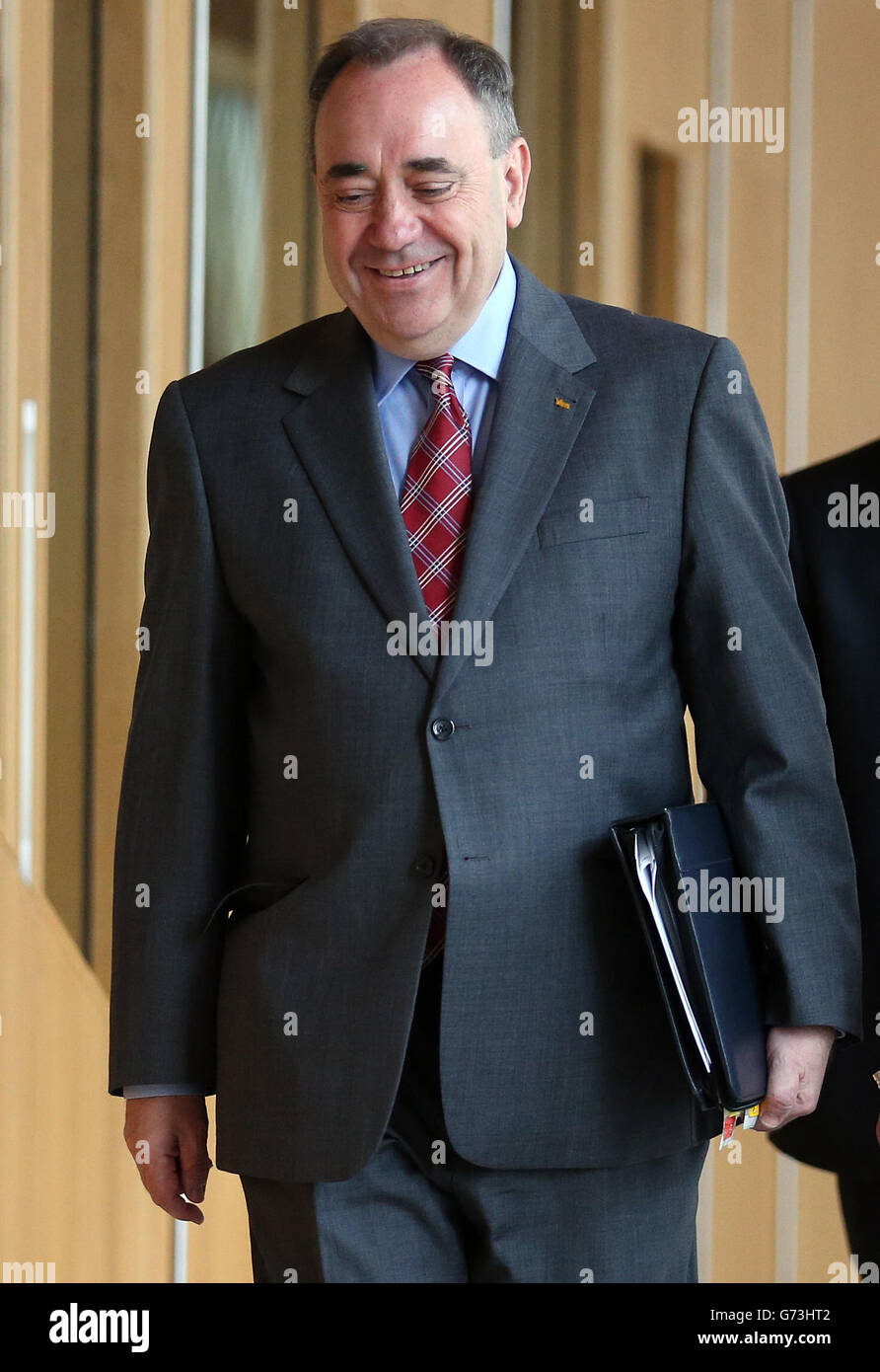Scotlands First Minister Alex Salmond arrives for First Minister's ...