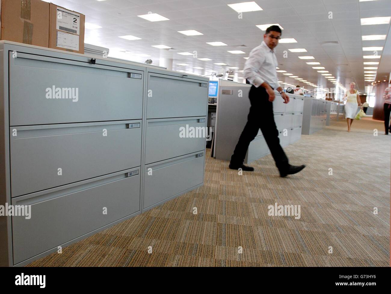 London Stock Exchange. A view of one of the trading floors at the ...