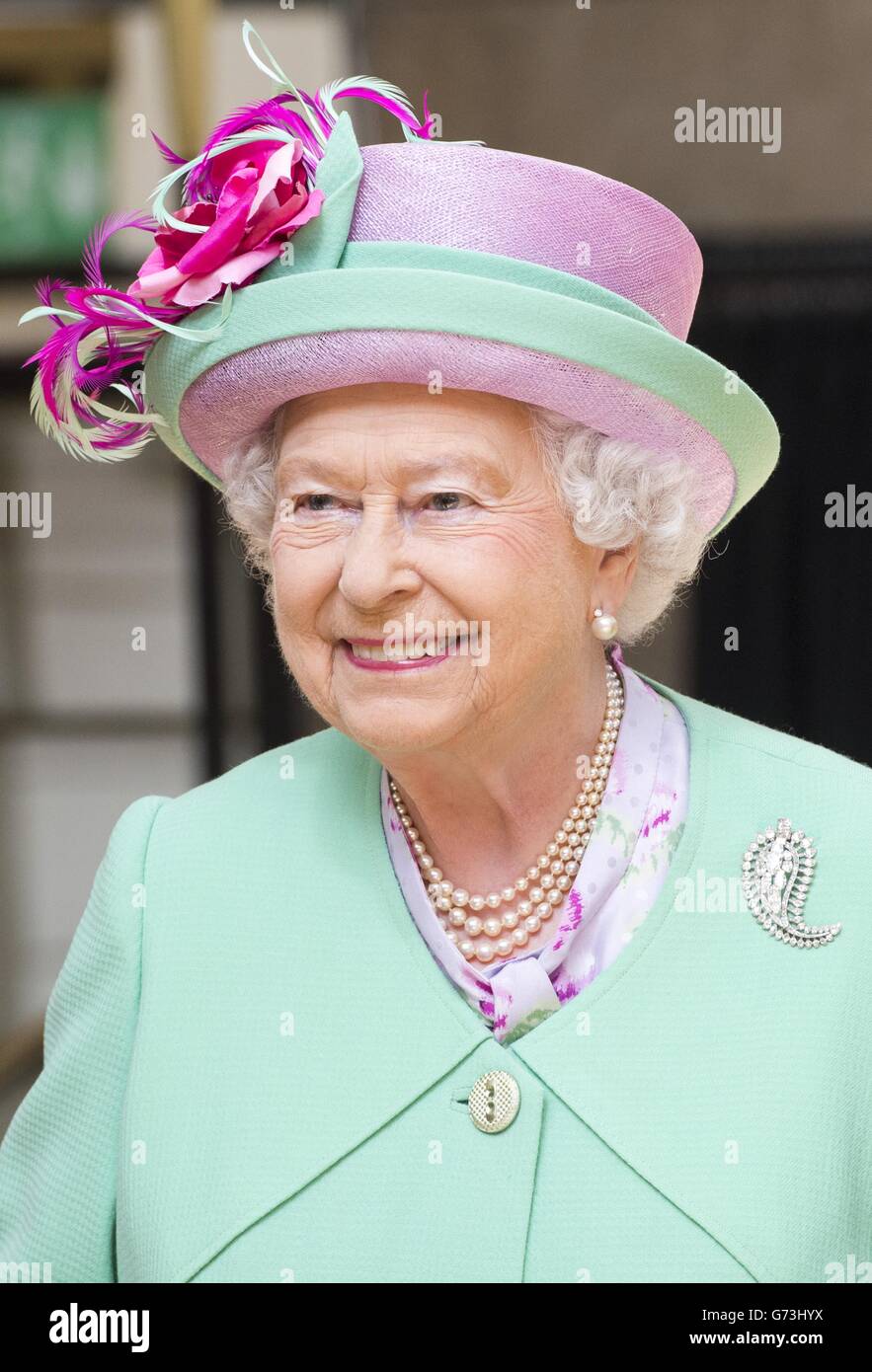 Queen Elizabeth II officially opens the new sports hall at Westminster ...