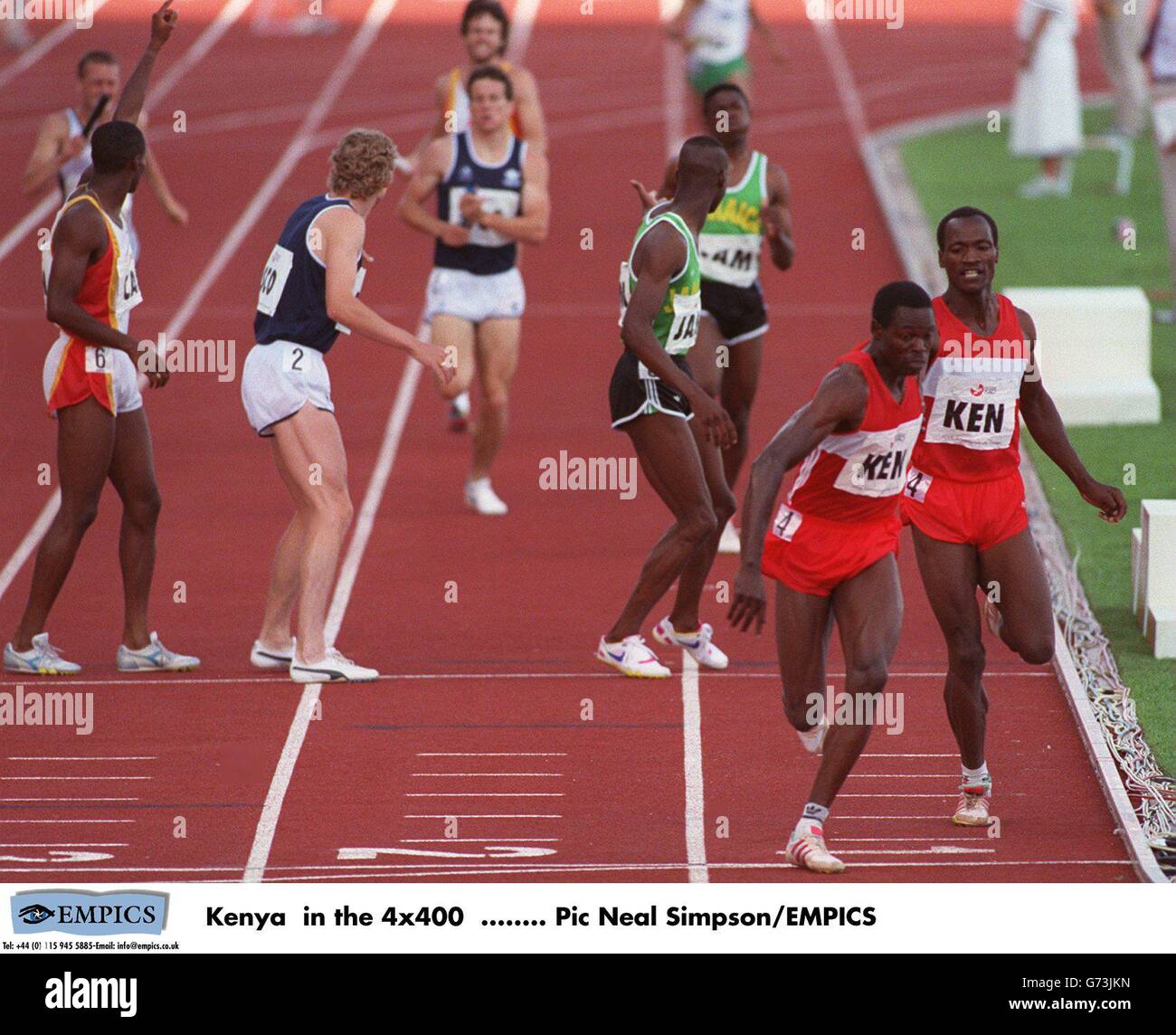 Athletics - Commonwealth Games - Auckland -1990 Stock Photo - Alamy