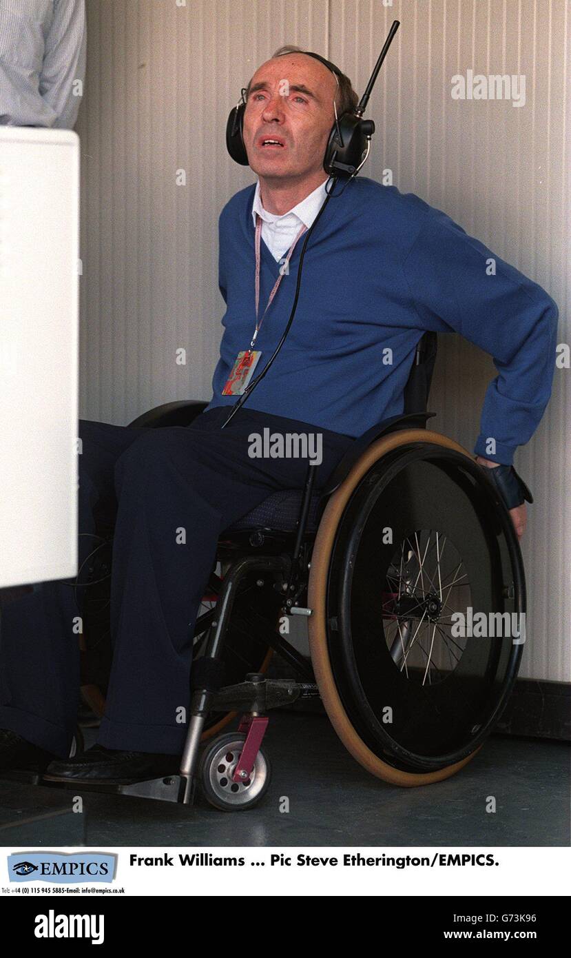 Motor Racing. Italian Grand Prix. Frank Williams Stock Photo - Alamy