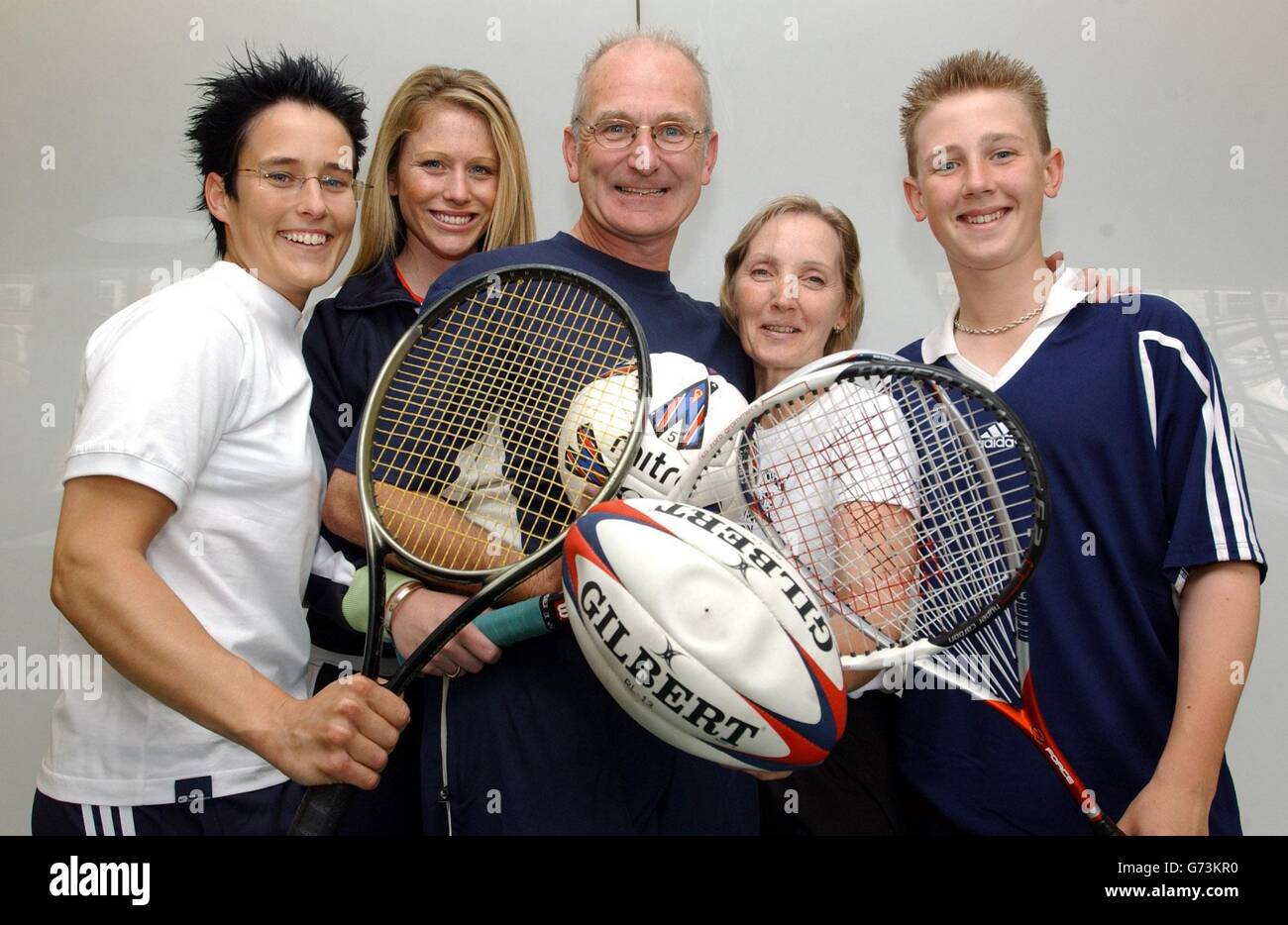 The Robinsons - Champion Family Stock Photo - Alamy